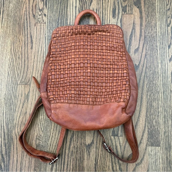 vilenca | Bags | Vilenca Holland Anthropologie Woven Brown Leather ...